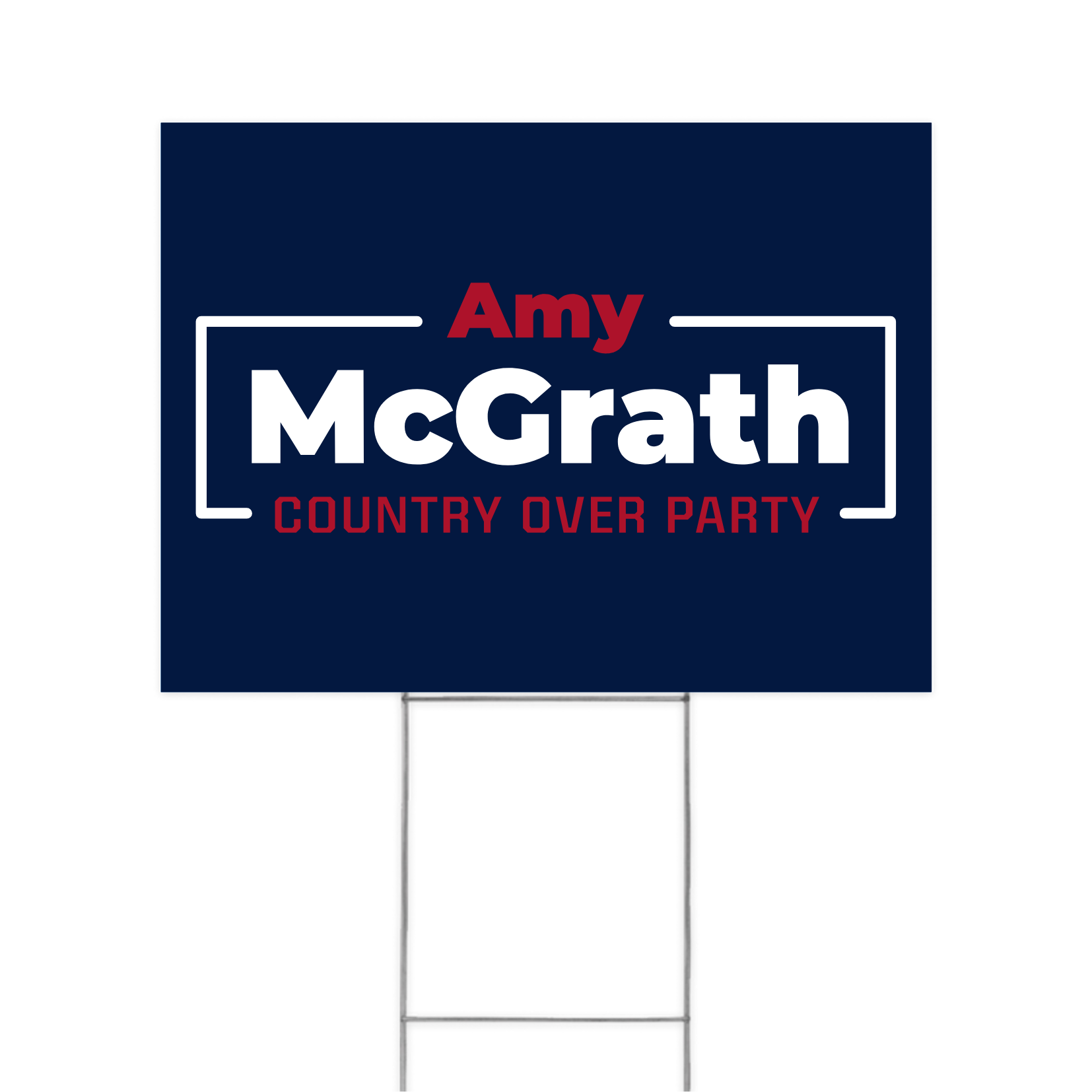 Country Over Party Yard Sign – Amy McGrath Store